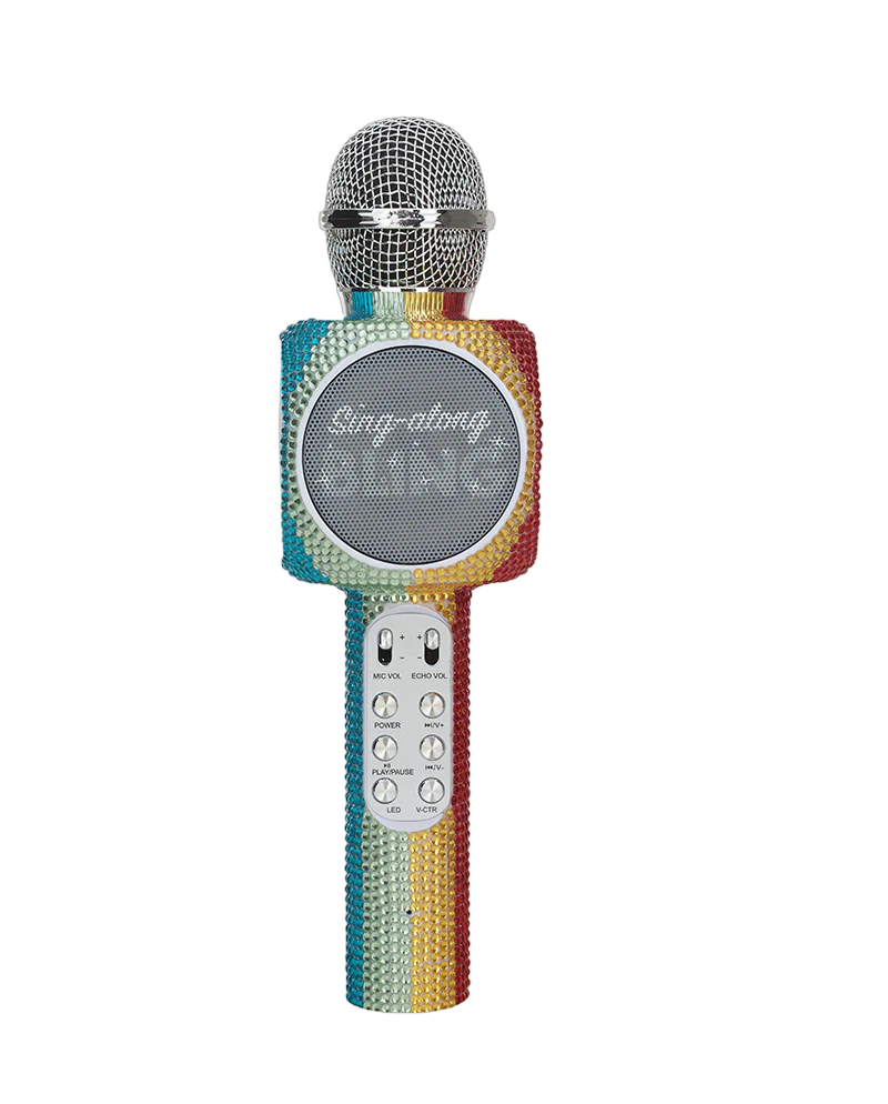 Sing Along Microphone - Rainbow Bling – Clover James